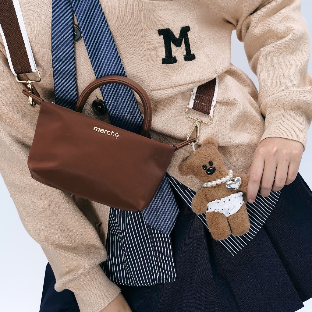 Jual Merche Tas Selempang Wanita Alice Petite Brown Label | Shopee ...