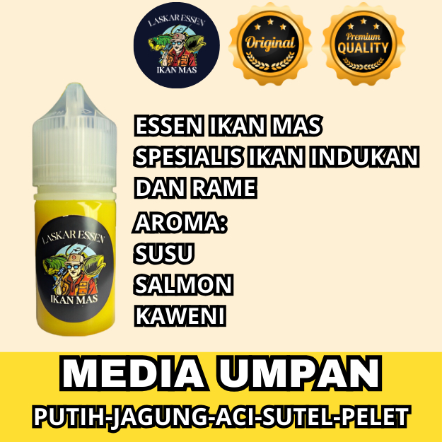 Jual Essen Ikan Mas salmon susu Hiu Paling Gacor Cocok Segala Media ...