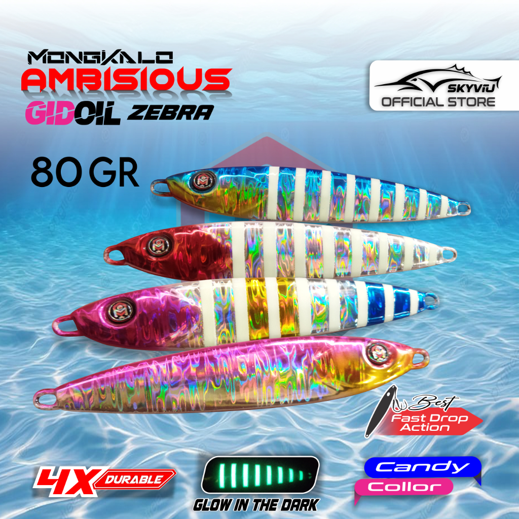 Jual Metal Jig 80 Gram GID MONGKALO AMBISIOUS 80gr Metaljig Killer 80g 80 gr 80 g Umpan Metal ...