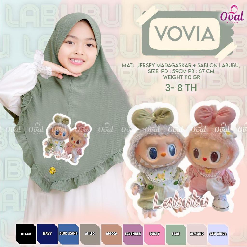 Jual Vovia Hijab Anak Labubu Original Oval Hijab Jilbab Wanita Jersey ...