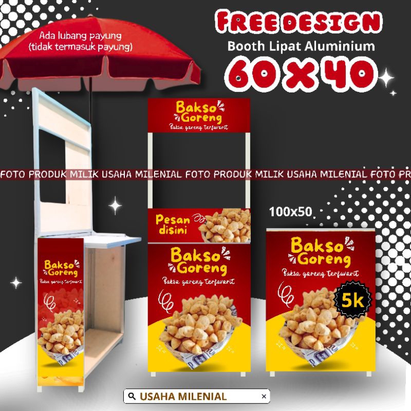 Jual booth portable uk 60x40 | Shopee Indonesia