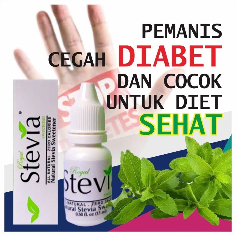 Jual ROYAL STEVIA Pemanis Alami Nol Kalori Natural Stevia Sweetener ...