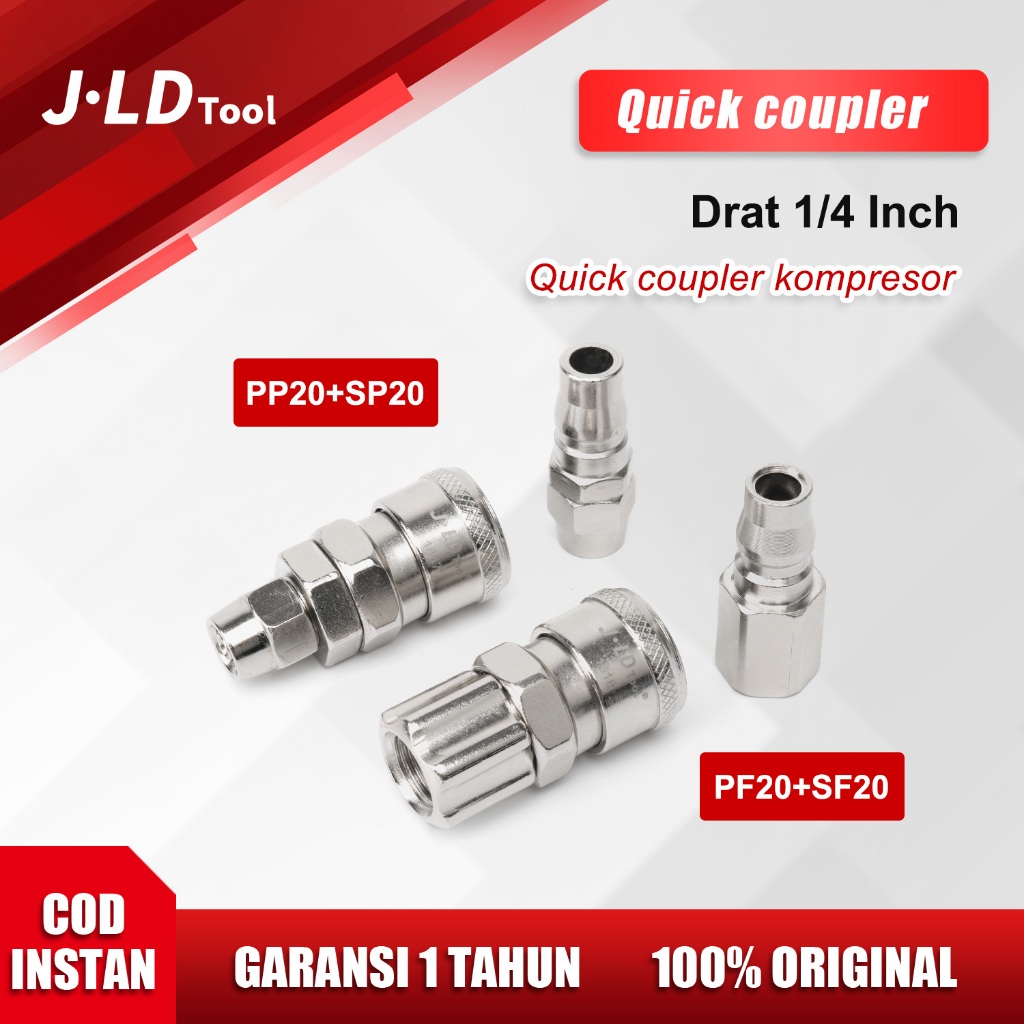 Jual J.LD Quick Coupler Connector Angin Kompresor Male Dan Female ...