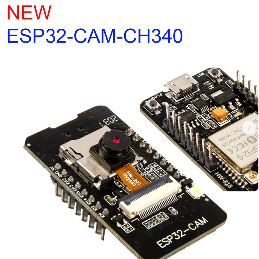 Jual ESP32-CAM ESP-32S + CAMERA Wifi Bluetooth BLE 4.0 ESP32 32bit Board - ESP32-CAM-CH340 ...