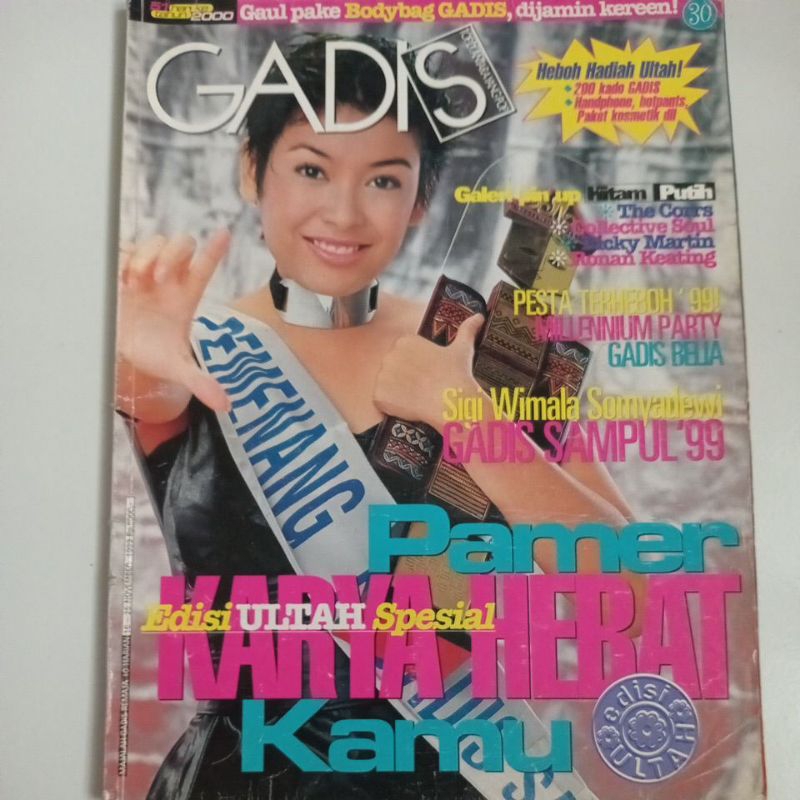 Jual Majalah Gadis Tahun 1999 Cover Kemenangan Sigi Wimala | Shopee Indonesia