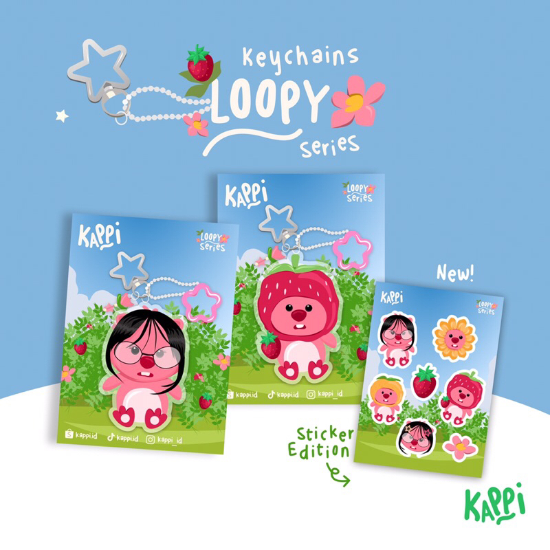 Jual Loopy Keychains 2 Sided | Gantungan Kunci Loopy 2 Sisi | Loopy ...