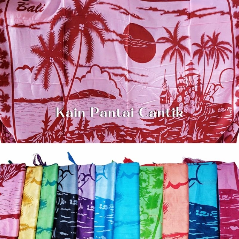 Jual Kain Pantai Bali - Kain Bali Pantai - Kain Pantai Cantik - Pemandangan - Khas Bali | Shopee ...
