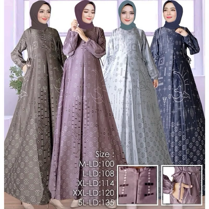 Jual (COD) Gamis Tasya Gamis Silky Premium - Gamis Silk -Gamis Silk ...