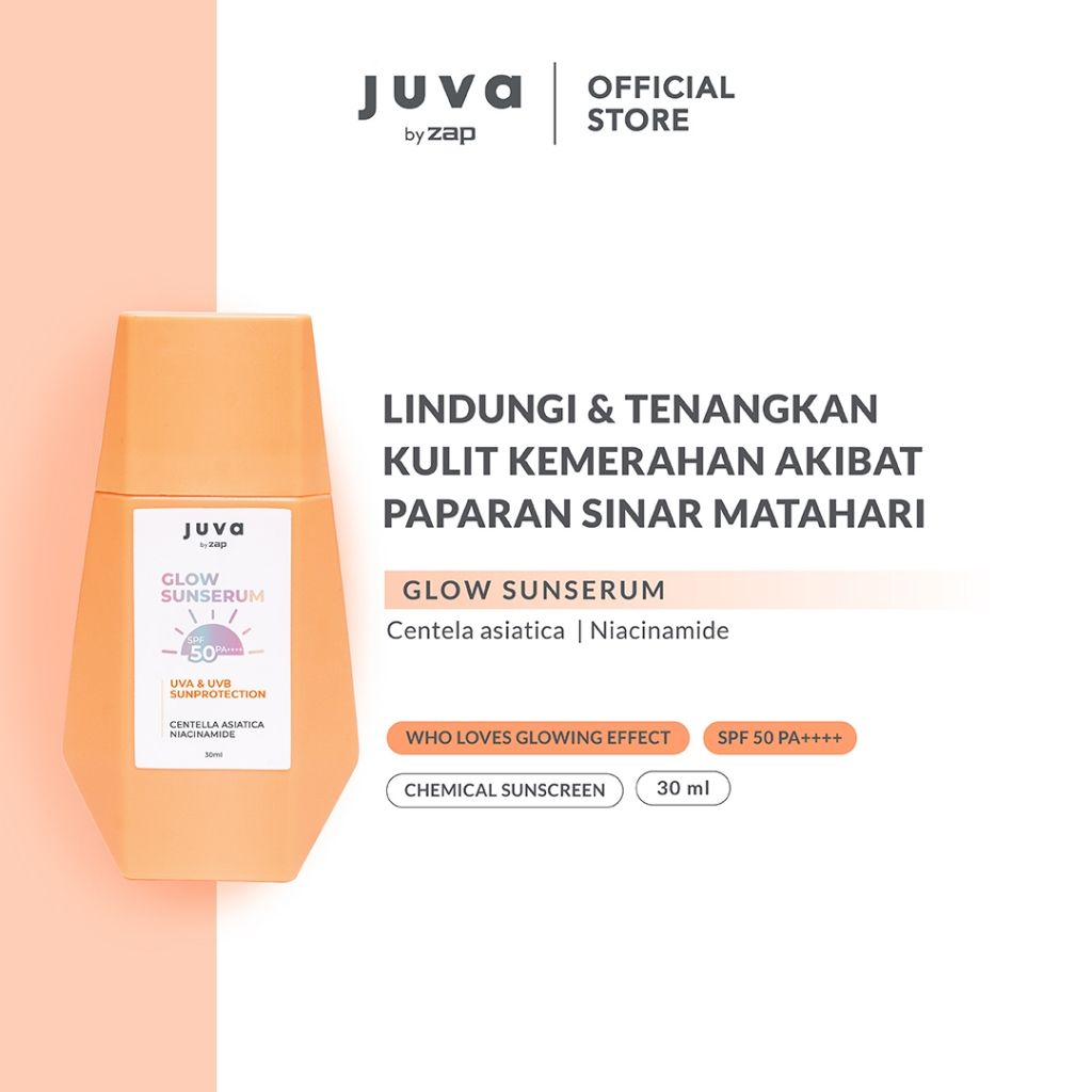 Jual Juva by zap Glow SunSerum SPF 50 PA++++ 30 gr | Shopee Indonesia
