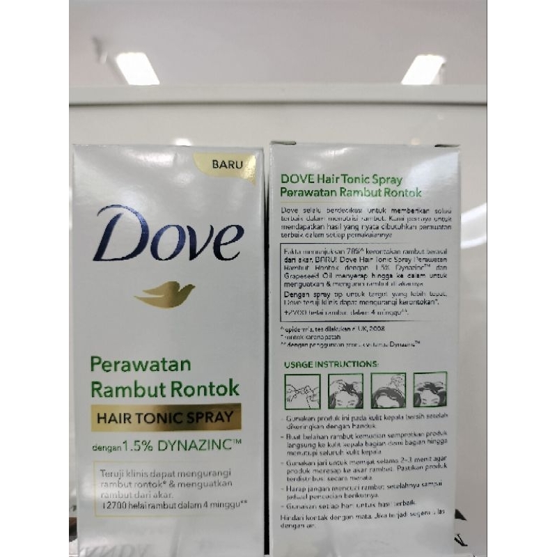 Jual DOVE HAIR TONIC SPRAY perawatan rambut rontok 75ml | Shopee Indonesia