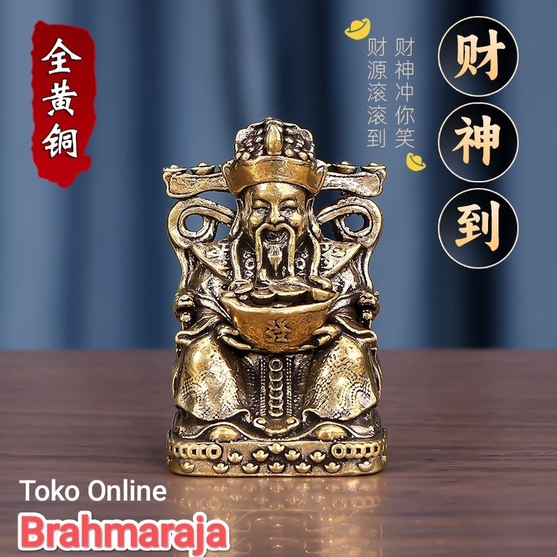 Jual Patung Dewa Rejeki Cai Shen Ye Bahan Dari Logam Kuningan | Shopee ...