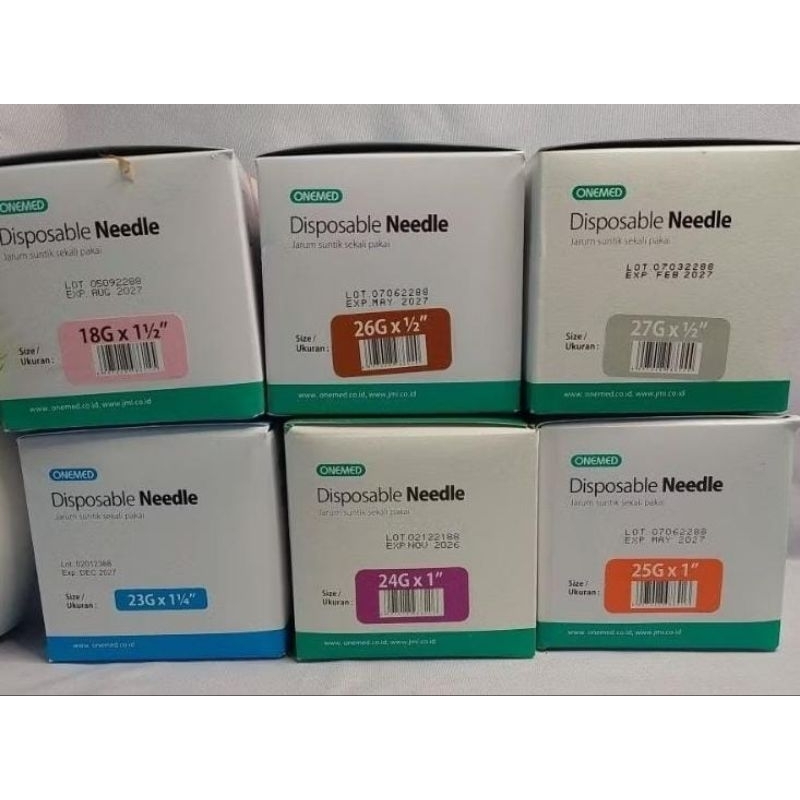 Jual Nald Onemed / Needle / Jarum Suntik (Perbox isi 100 pcs) | Shopee ...