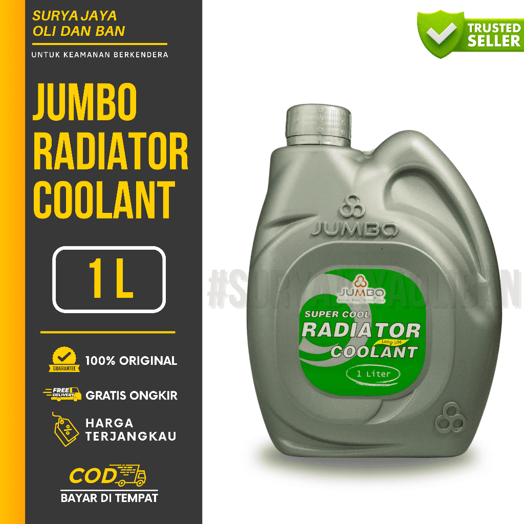 Jual Air Radiator Jumbo Radiator Coolant 1 Liter Asli / Coolant ...