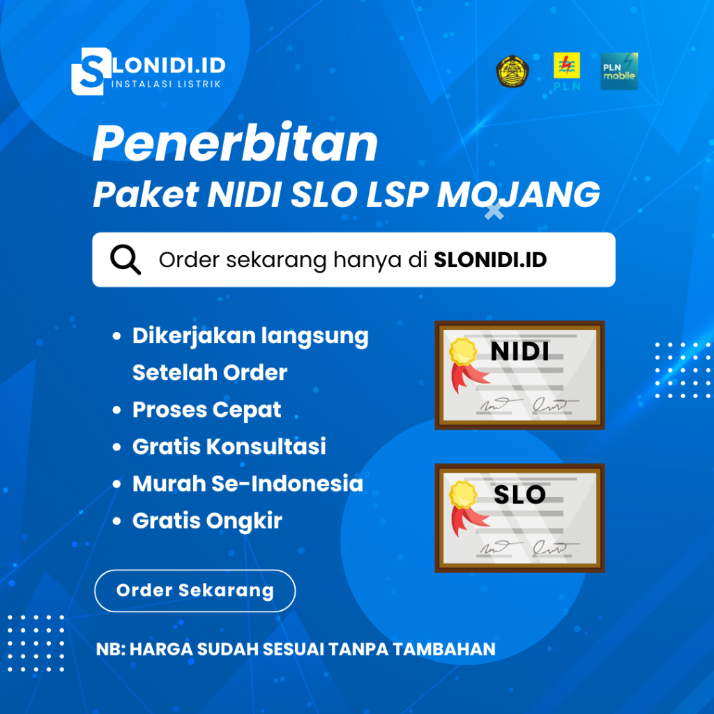 Jual PAKET SLO & NIDI LSP LISENSI KEBIJAKAN BARU | Shopee Indonesia