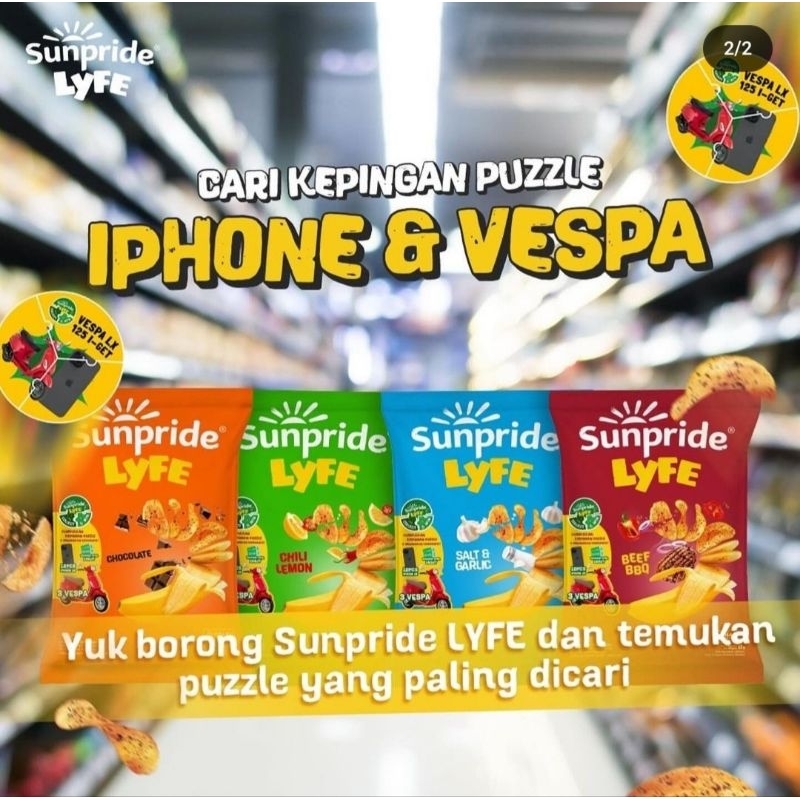 Jual Sunpride Lyfe Chips Chilli Lemon/Chocolate 55Gr | Shopee Indonesia
