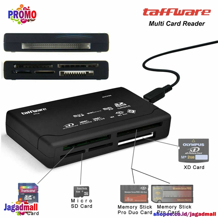Jual Card Reader Universal USB Hub Adapter Pembaca Kartu Memory MicroSD ...