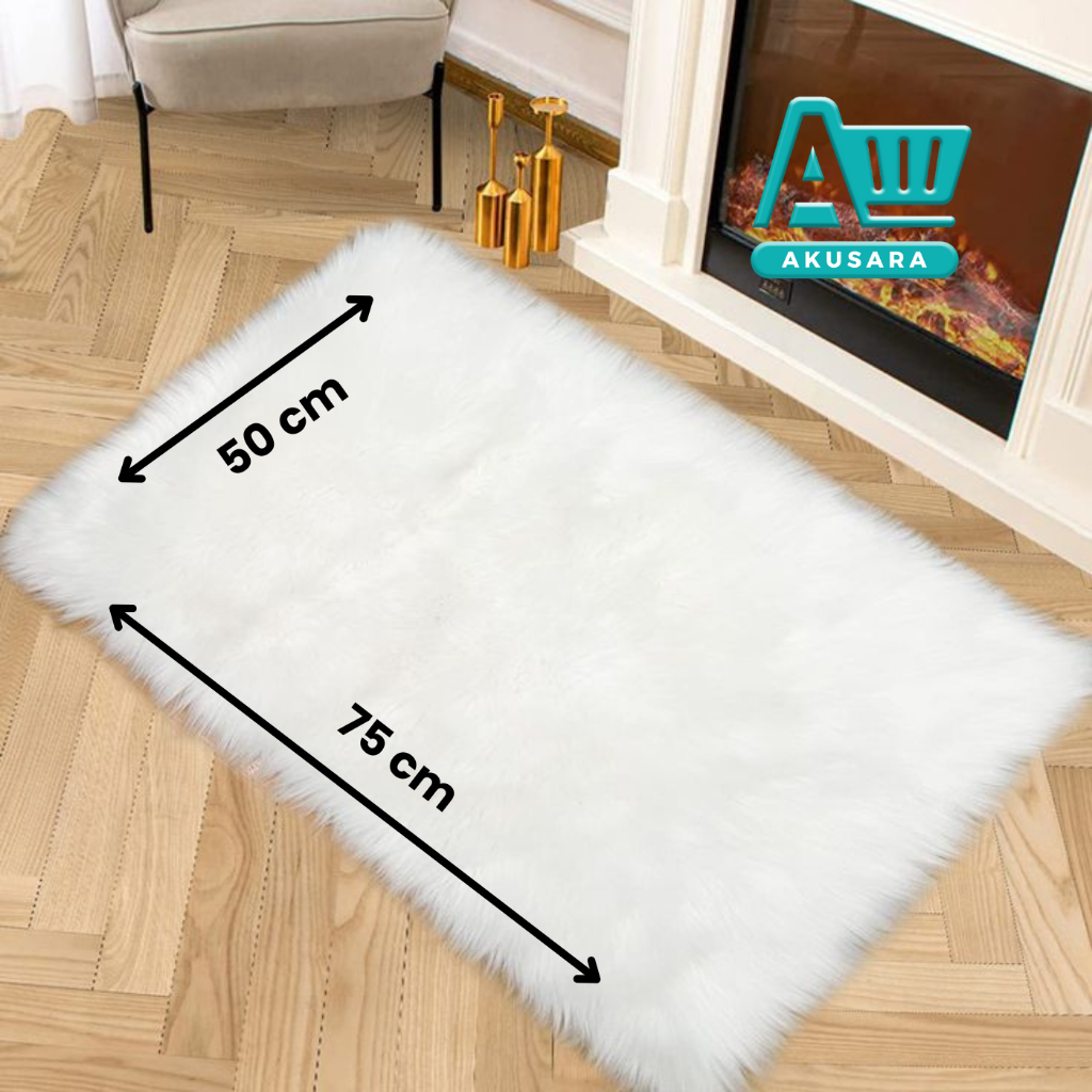 Jual karpet bulu putih aesthetic alas konten background foto produk ...