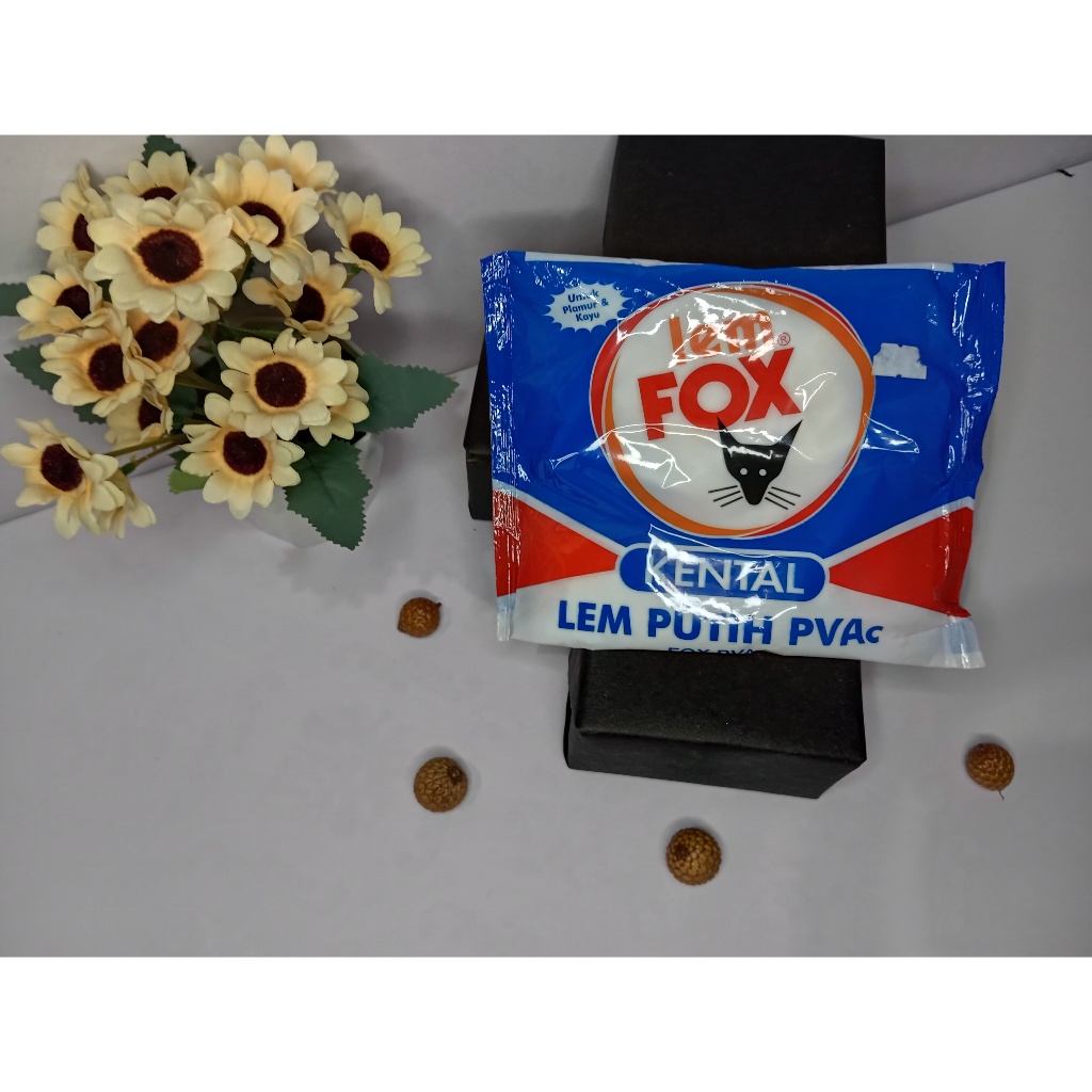 Jual Lem putih PVAc FOX Kental / Lem Fox Putih PVAC Kantong Biru Kental / Lem Putih Serbaguna ...