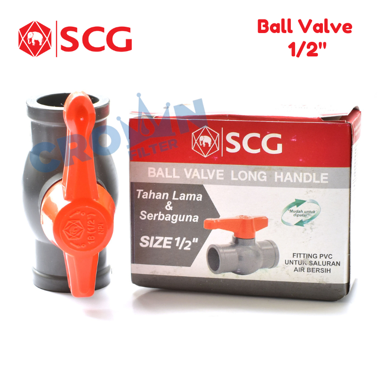 Jual [SCG] Stop Kran / Ball Valve PVC 1/2" SCG | Shopee Indonesia