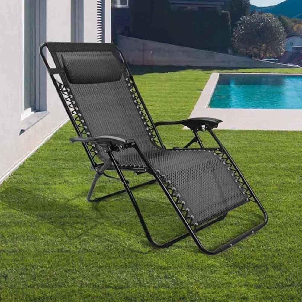 Jual Kursi Lipat Recliner Nyaman Soleil 64x164x111 cm - Cokelat Kursi ...
