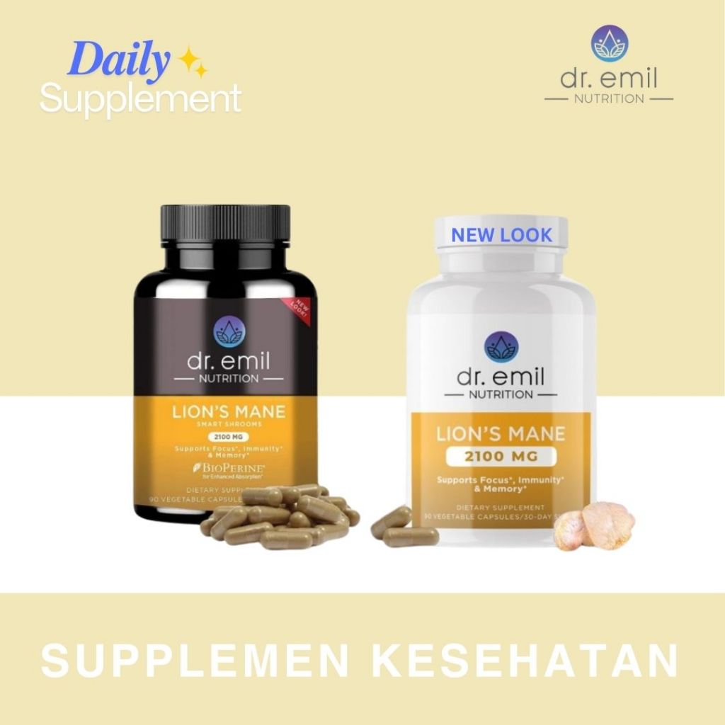Jual Dr. Emil Nutrition Organic Lions Mane Smart Mushroom Brain ...