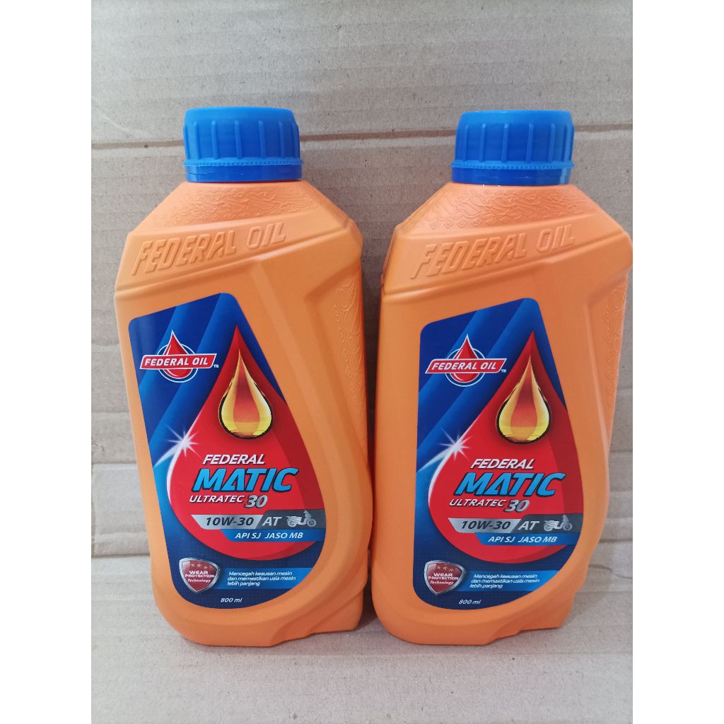 Jual OLI MESIN FEDERAL MATIC ORANGE 800ML | Shopee Indonesia
