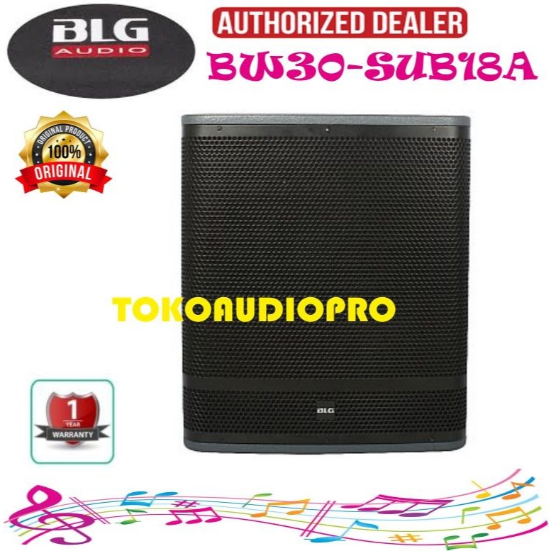 Jual Subwoofer Aktif BLG BW30 SUB18A 18 inch 1800 watt Active Subwoofer ...