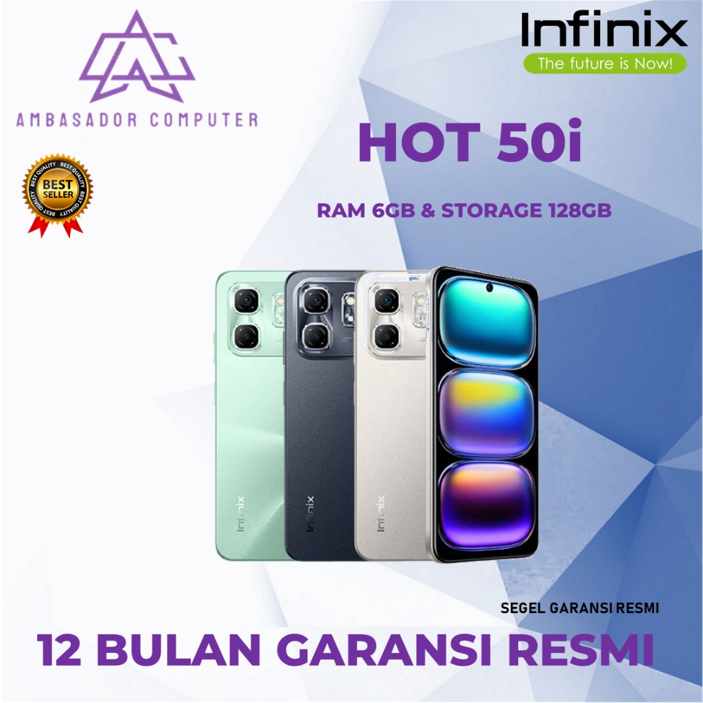 Jual INFINIX HOT 50i RAM 6GB STORAGE 128GB GARANSI RESMI | Shopee Indonesia