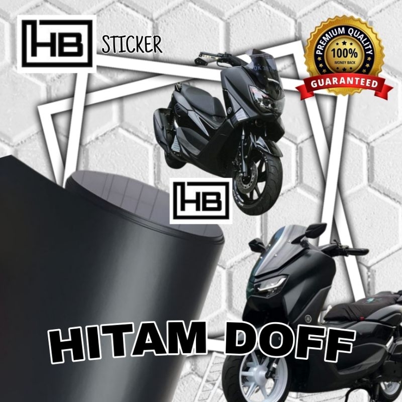 Jual Sticker skotlet Hitam doff untuk motor dan mobil kualitas premium ...