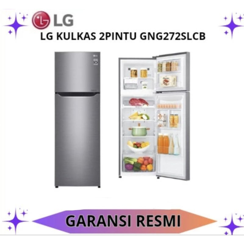 Jual KULKAS LG 2 PINTU GN-G272SLCB 254L INVERTER GARANSI RESMI | Shopee Indonesia