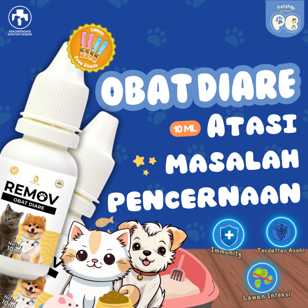 Jual Petshop Bandung REMOV Royal Obat Diare Infeksi Pencernaan Virus ...