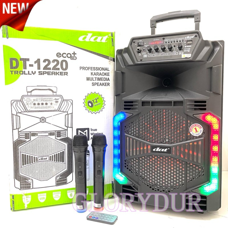 Jual SPEAKER PORTABLE WIRELESS DAT DT 1220 ECO ORIGINAL 12 INCH ...
