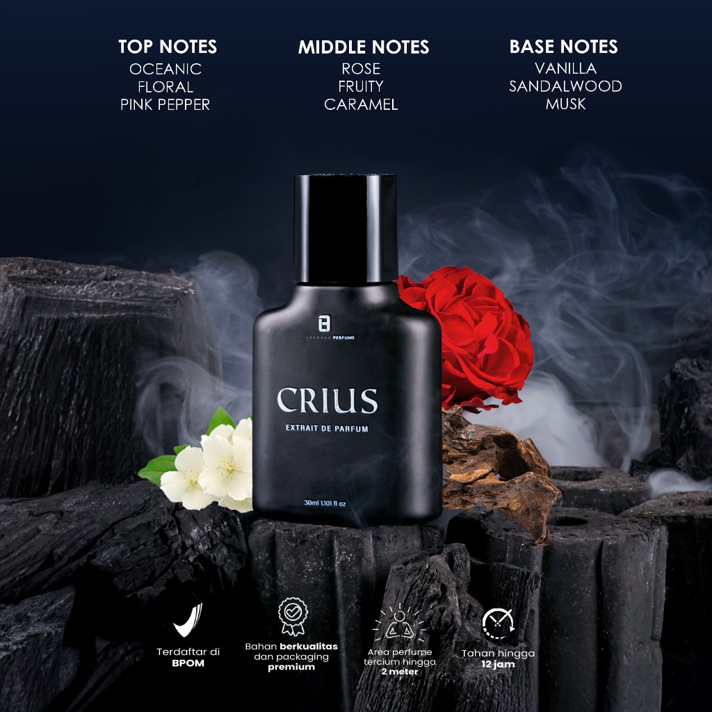 Jual Laskala Perfume - Crius Extrait de Perfume | Tahan 12 jam | 30ml ...