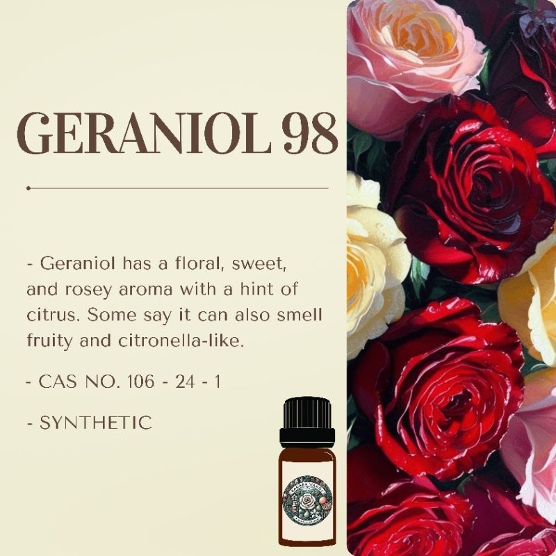 Jual Sagara Wangi Geraniol 98 (perfume ingredients / bahan parfum ...