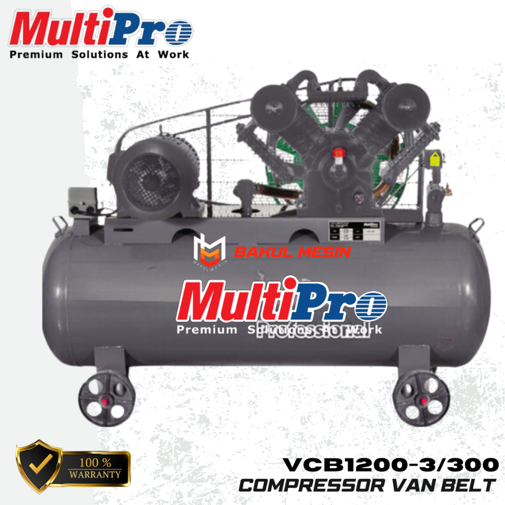 Jual kompresor MULTIPRO VBC 1200 3/300 BR compressor van belt vcb1200-3 ...