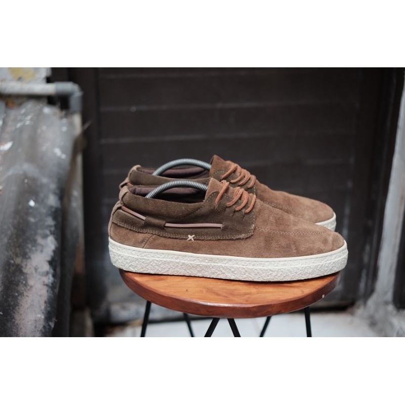 Jual Sepatu Sneakers Scalpers Skull Zapatos Leather Suede Kulit Brown ...