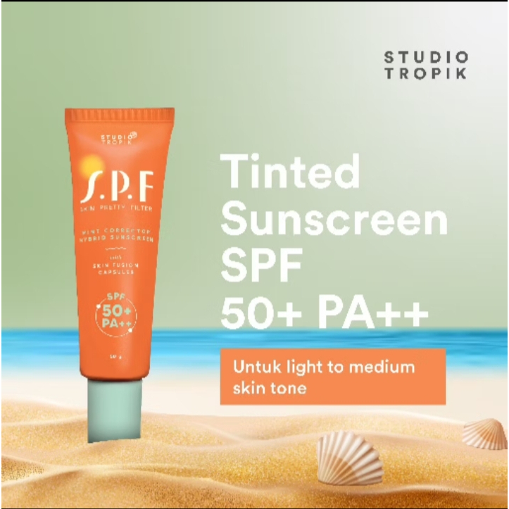 Jual Studio Tropik SPF 50+ PA++ (Mint) | Shopee Indonesia
