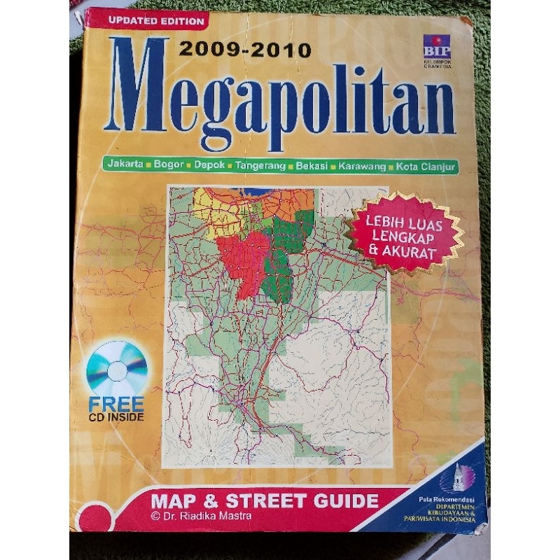 Jual Buku Map Megapolitan Jakarta Bogor Depok Tangerang Bekasi Karawang ...