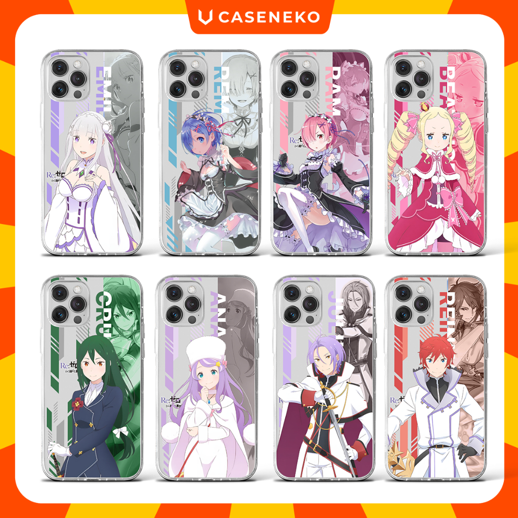 Jual Custom Case Emilia, Beatrice, Anastasia, Reinhard, Julius Re:Zero ...