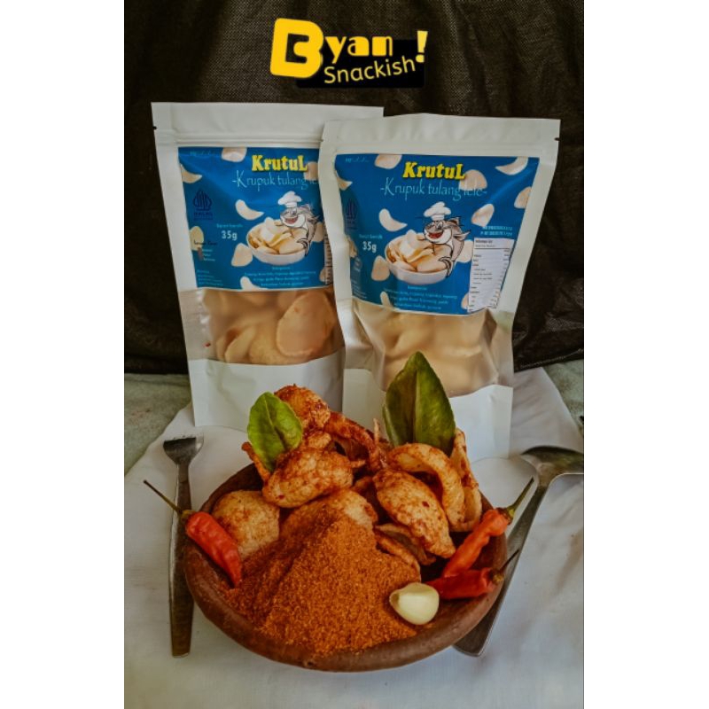 Jual kerupuk tulang ikan lele/ kerupuk sehat/kerupuk kalsium catfish ...
