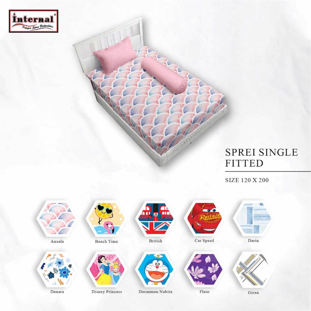 Jual Internal - Sprei Single 120x200 Tinggi 25 "Live" | Shopee Indonesia