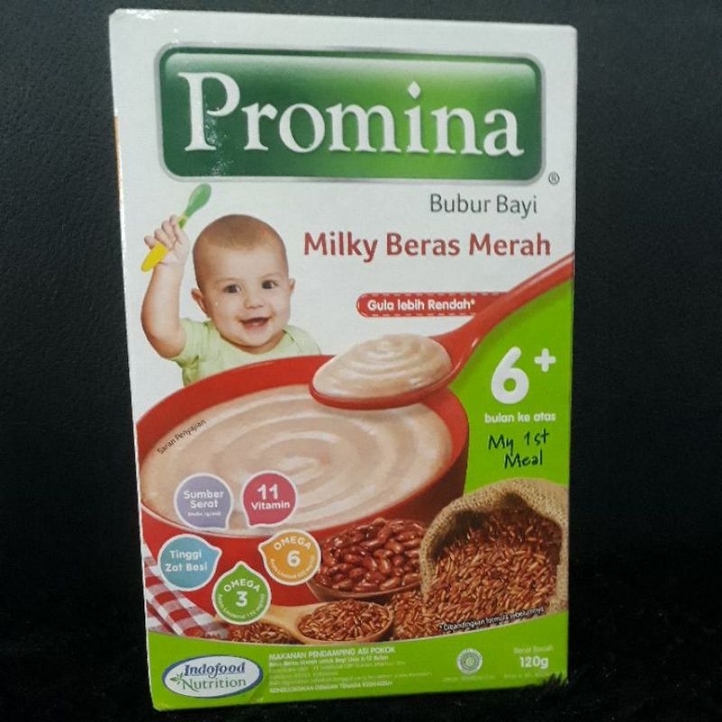 Jual Promina bubur bayi 120gr tim daging brokoli milky beras merah 120 ...