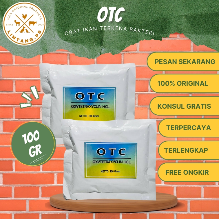 Jual Oxytetracyclin 100 gram Original -⅞ OTC 100 gram - Obat untuk Ikan ...