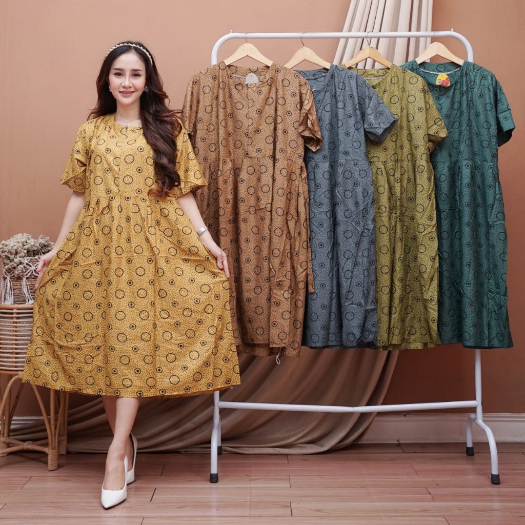 Jual paket daster jumbo 100rb dapat 4 pcs daster jumbo rayon tebal LD ...