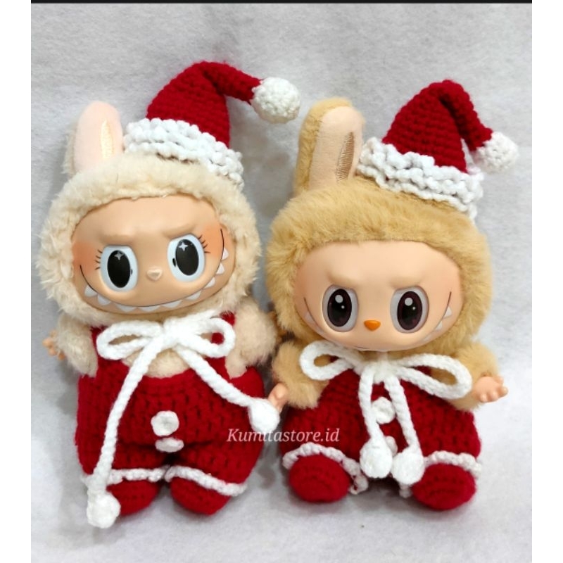 Jual (READY) CHRISTMAS Baju Labubu Edisi Natal V1(Berdiri) V2(Duduk ...