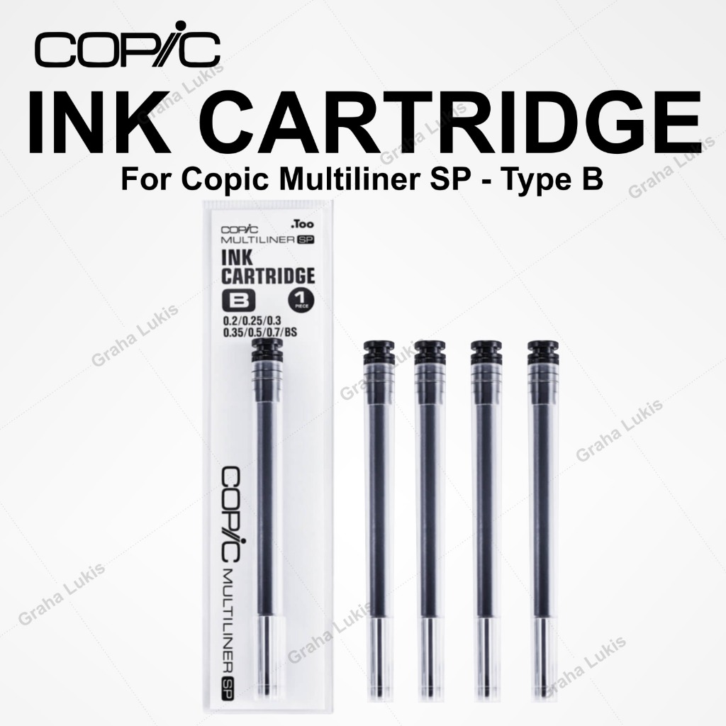 Jual COPIC Multiliner SP Ink Cartridge Type B / Refill Copic SP ...