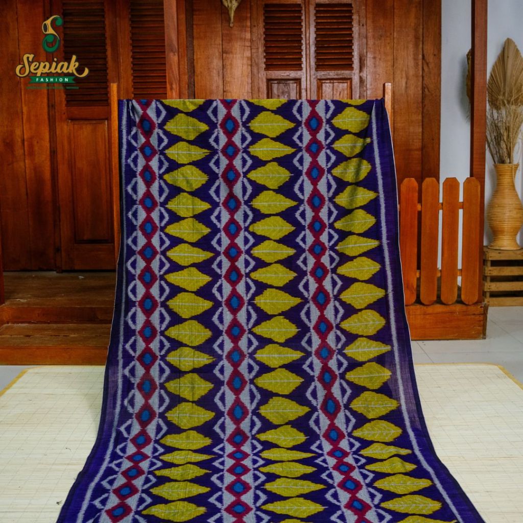 Jual SEPIAK BELITONG KAIN BATIK TENUN PREMIUM MOTIF DAUN SIMPOR KHAS ...