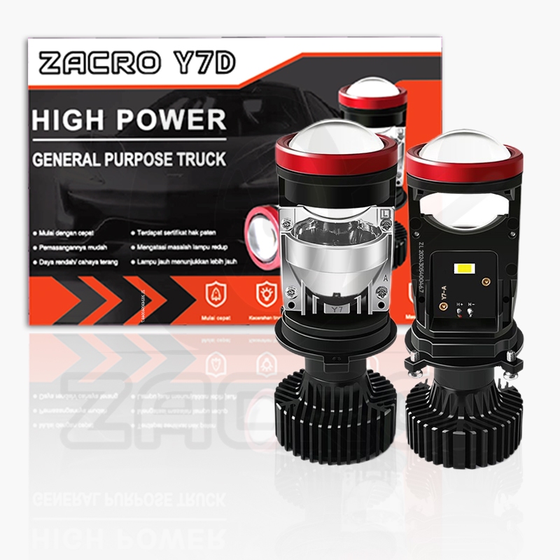 Jual ZACRO Lampu Led Mobil Dan Motor 50W 10000LM Car LED Projector Auto ...