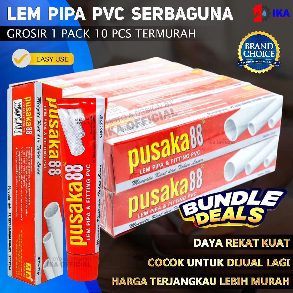Jual 1 BOX Lem Pipa tube lem pipa pvc lem paralon lem PVC tube murah ...