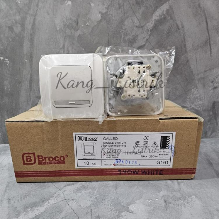 Jual BROCO GALLEO SAKLAR BROCO ENGKEL SERI STOP KONTAK TV AC/set BROCO ...